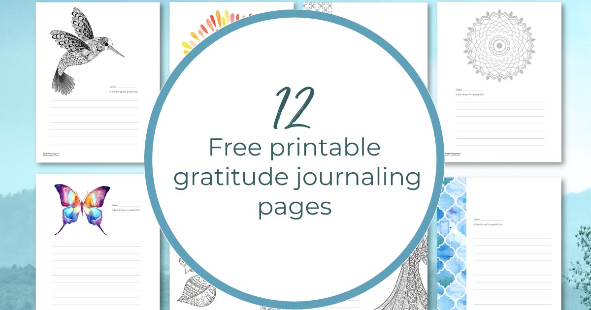 Gratitude Journaling for Wellness Free Printable Journaling Pages
